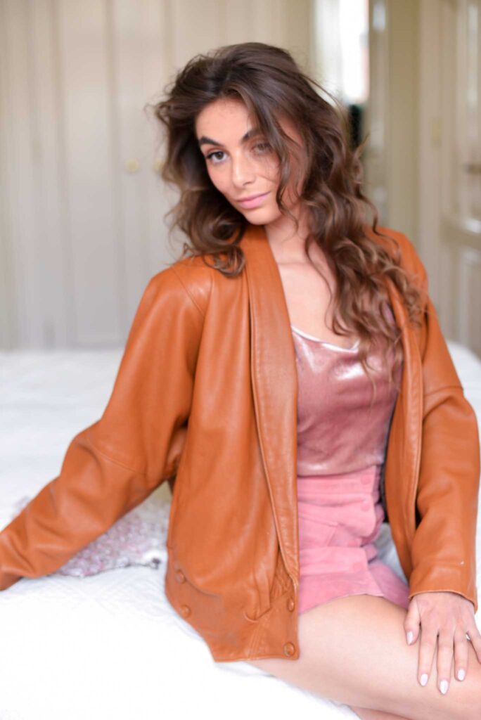 The Parisian caramel cropped leather jacket by Ginger Aardbei - Ginger ...